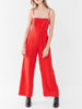 Women Red Buttons Jumpsuit - TD Mercado