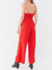 Women Red Buttons Jumpsuit - TD Mercado