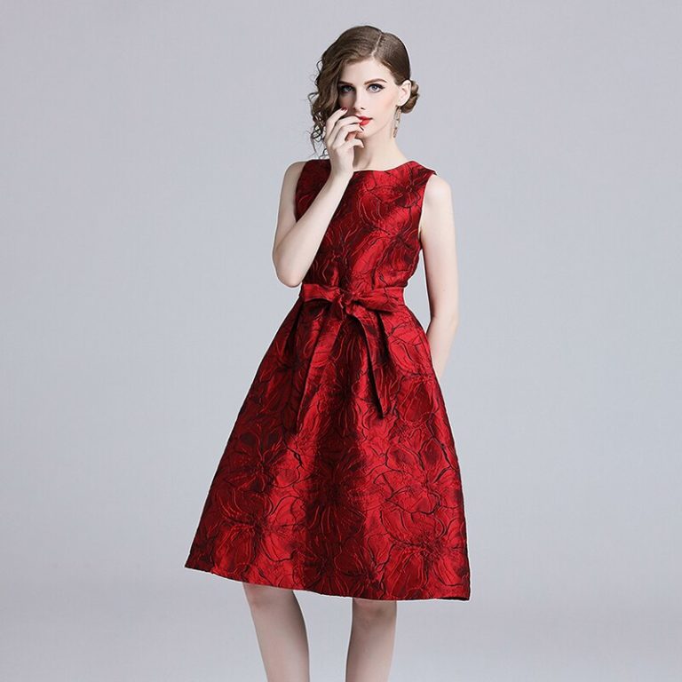 Elegant lady evening work party dresses - TD Mercado