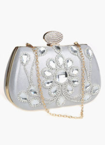 Unique Satin With Crystal/ Rhinestone Clutches - TD Mercado