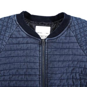 Slim Long Sleeve Splice Rib Stretch Denim Fancy Jacket - TD Mercado