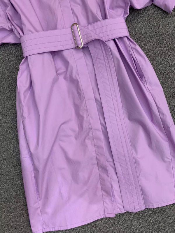 Elegant Runway Designer Solid Pockets Sashes Mini Dress - TD Mercado