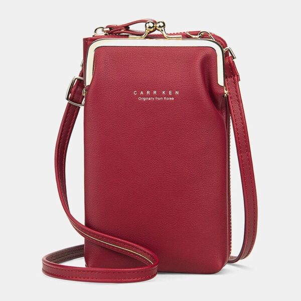 Card Slots Solid Shoulder Crossbody Bag - TD Mercado