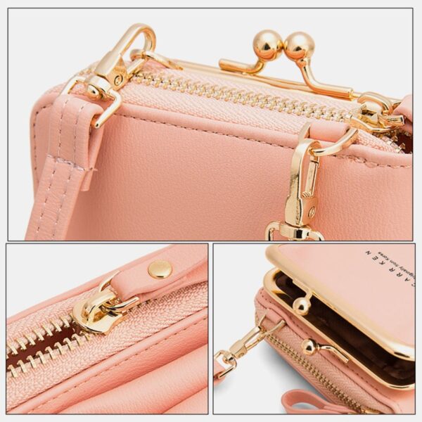 Card Slots Solid Shoulder Crossbody Bag - TD Mercado