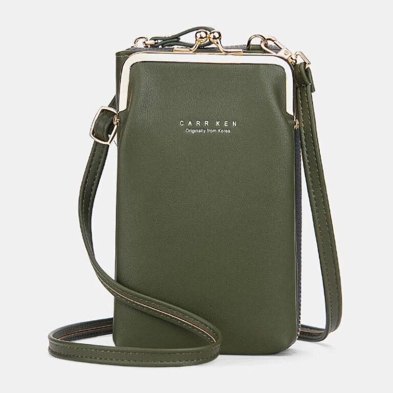 Card Slots Solid Shoulder Crossbody Bag - TD Mercado