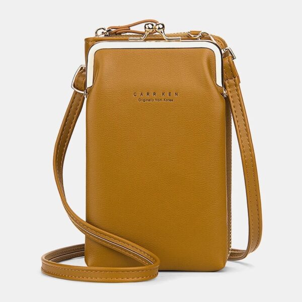 Card Slots Solid Shoulder Crossbody Bag - TD Mercado