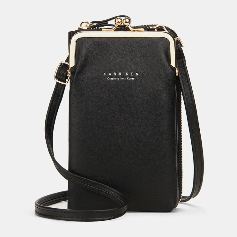 Card Slots Solid Shoulder Crossbody Bag - TD Mercado