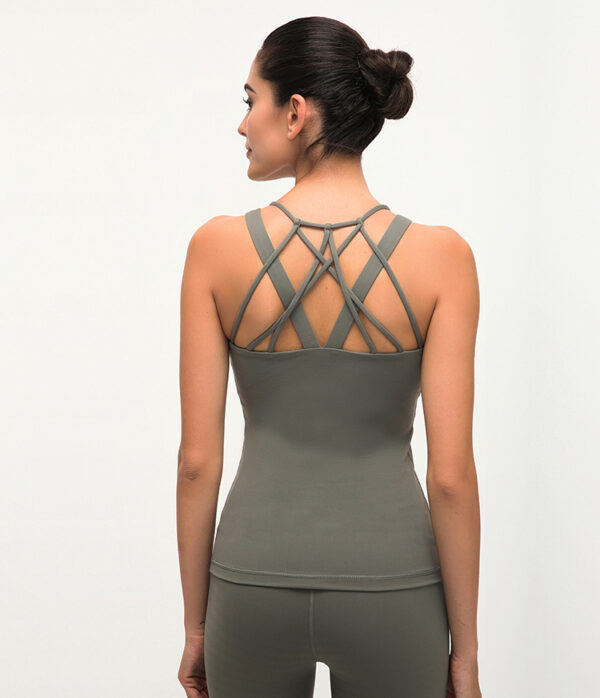 Sexy Cross Back Sport Fitness Tank Tops - TD Mercado