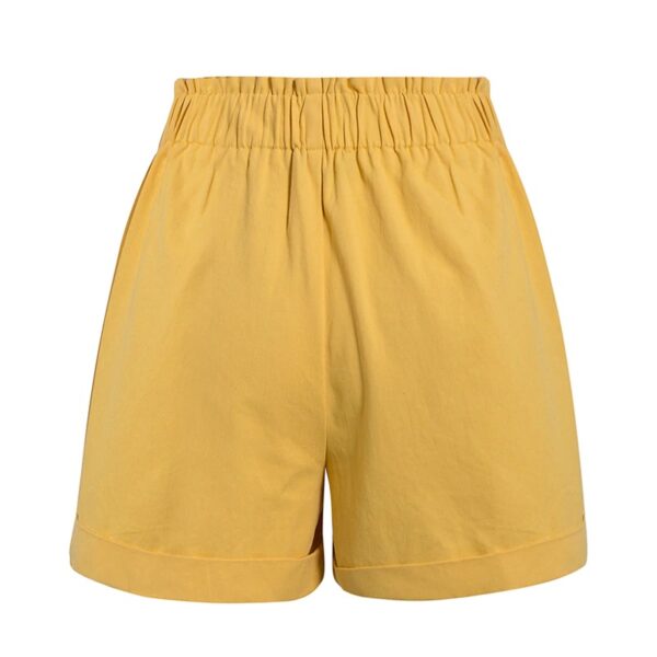 Casual Elastic High Waist Shorts - TD Mercado