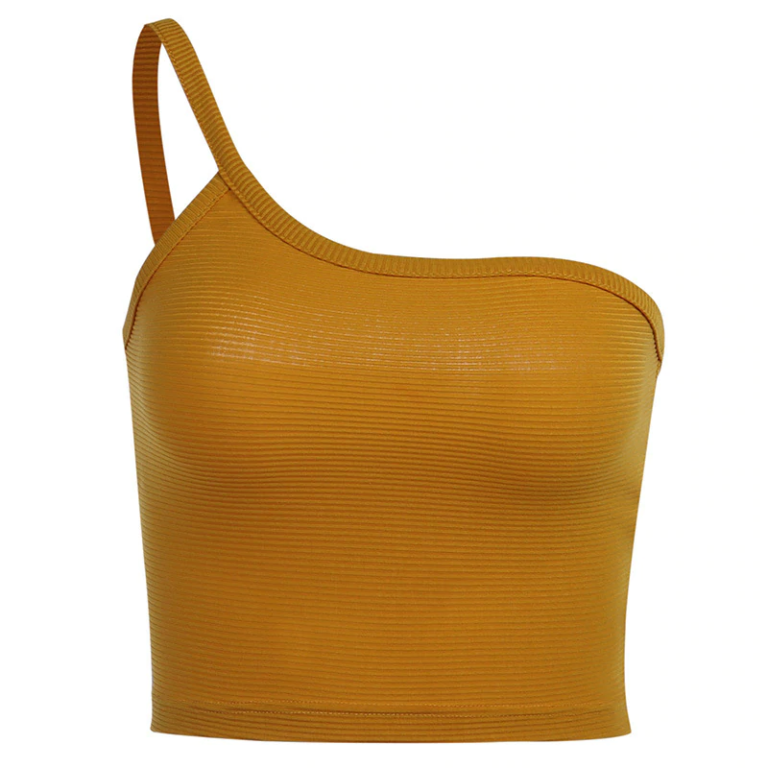 One Shoulder Straps Tank Top - TD Mercado