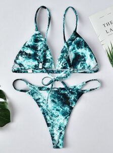 Printed Style String Two Piece Bikini Swimsuit – TD Mercado