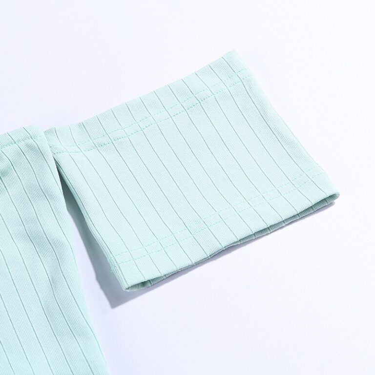 Sexy Outfits Slash Neck Crop Tops Side Slit Solid Long Dress - TD Mercado