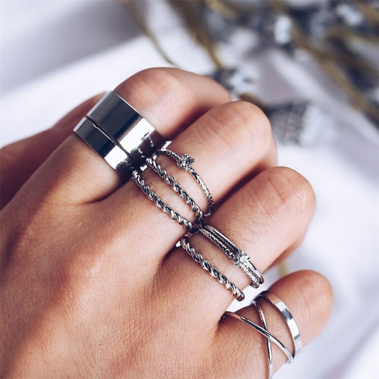 Vintage Round Ring Knuckle Rings 8PCS/SET - TD Mercado