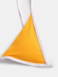 Thong Micro Bikinis Triangle Solid Backless Swimsuit - TD Mercado