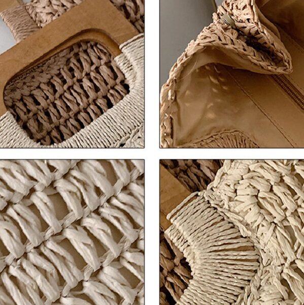 Spring Solid Straw Weaving Handbags - TD Mercado